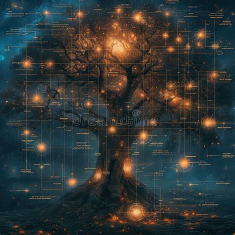 Flowchart Representation Tree Stock Illustration Illustration Of