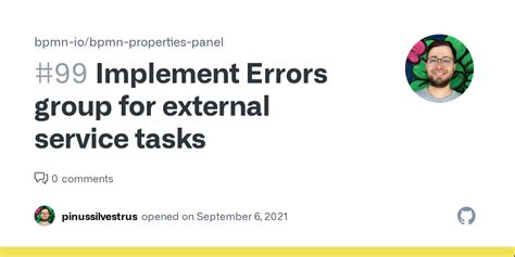 Implement Errors Group For External Service Tasks Issue Bpmn Io Bpmn Properties Panel