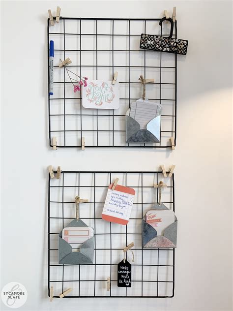 DIY Wall Grid Memo Boards Enough Materials To Make 23 Grids