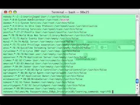 unix 101 commands awk