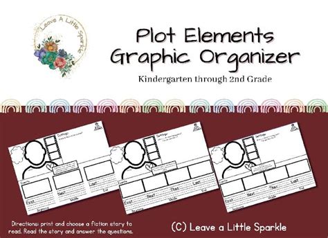 Plot Elements Graphic Organizer Best Aligned By Leave A Little Sparkle