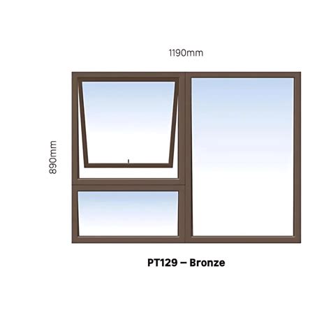 Aluminium Econo Window Top Hung Pt129