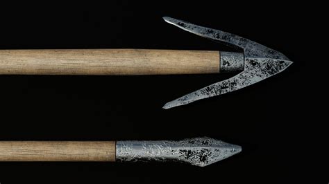Four Medieval Arrows For A Crossbow Model Turbosquid 2112678