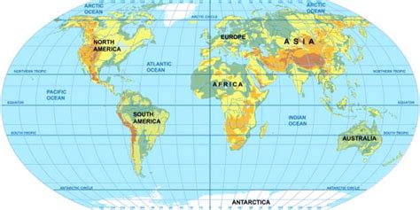 Equator In Africa Map World Map With Continents And Equator World Map