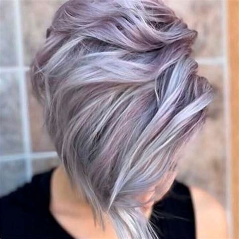 2017 Short Hairstyles Purple Fashion And Women