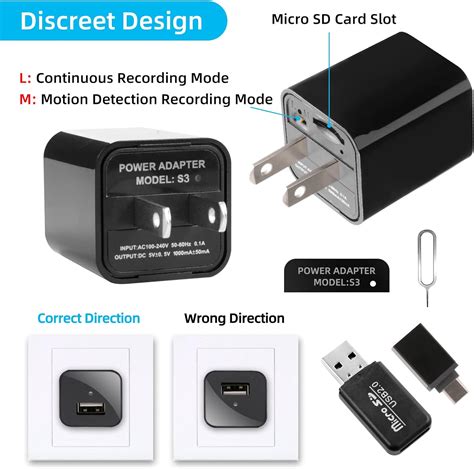 Skyszj Hidden Camera Spy Camera Mini Spy Camera Nanny Cam Hidden