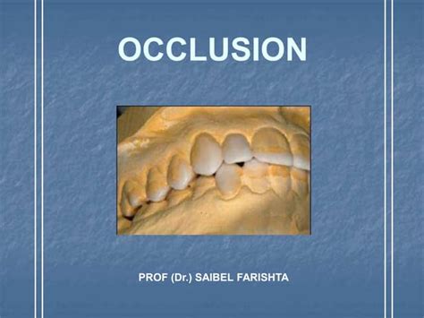 Occlusion Ppt