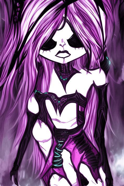 Beautiful Gothic Demon Woman Comic Book Graphic · Creative Fabrica