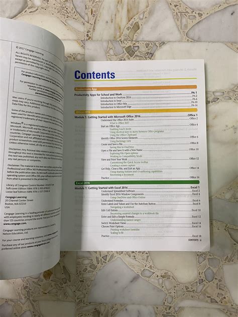 Microsoft Office 365 Excel 2016 Textbook Computers And Tech Office