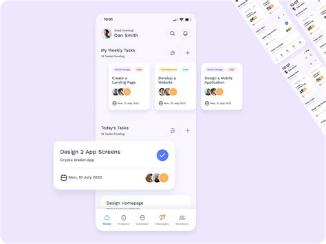 Task Management UI by Gia Thịnh Nguyễn on Dribbble