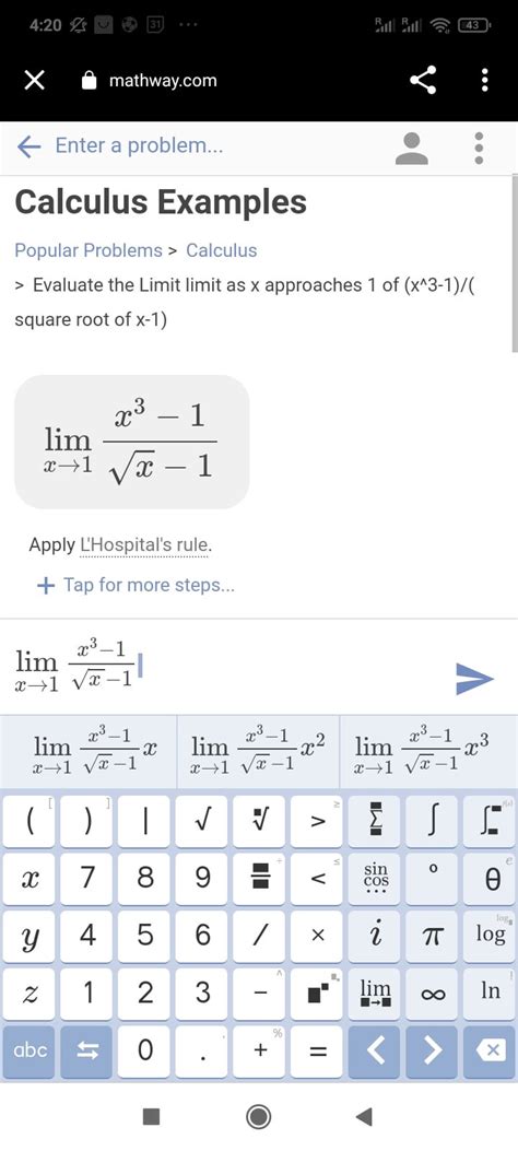 [calculus 1 Limit] R Homeworkhelp