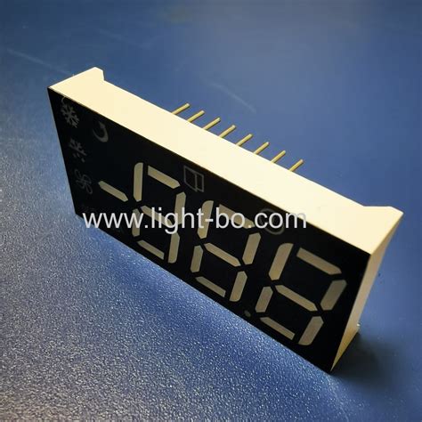 customized multicolour triple digit 7 segment led display module for