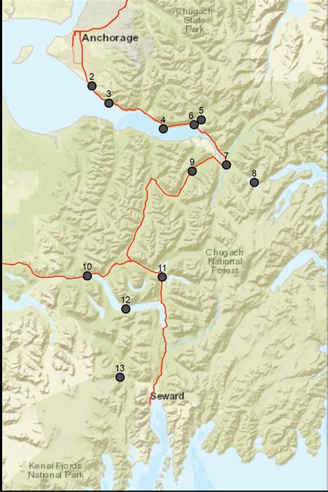 13 Must See Stops Between Anchorage And Seward Alaska Top Left Adventures