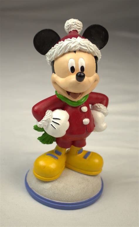 A Resin Santa Mickey Statue