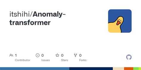 GitHub Itshihi Anomaly Transformer