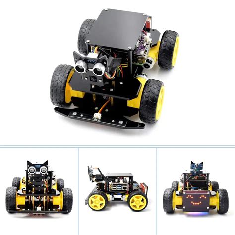 Adeept 4wd Smart Car Kit For Raspberry Pi 5 4b 3b 3b W O Rpi Robotshop