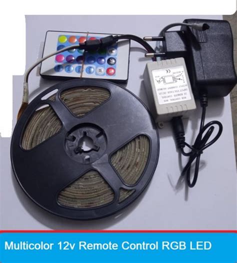 Multicolor DC 12v Remote Control RGB LED Strip Color Changing Light For Bedroom Living Room