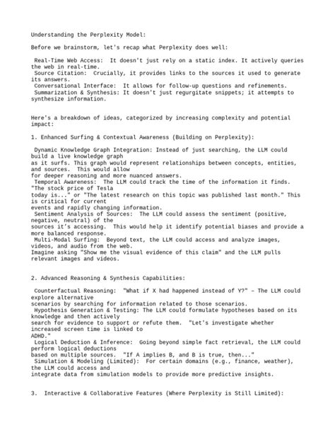 Understanding The Perplexity Model Pdf Hypothesis Data