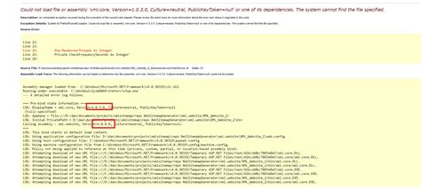 Could Not Find File Or Assembly Vs Looking For Wrong Version