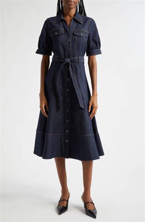 Womens Denim Midi Dresses Nordstrom