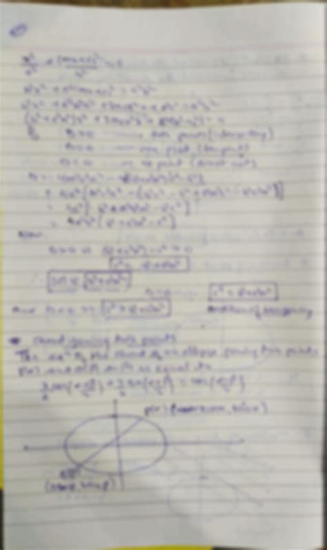 Solution Complete Handwritten Notes Of Ellipse Class 12 Enough For Jee