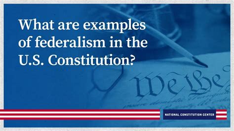 What Are Examples Of Federalism In The Us Constitution Youtube