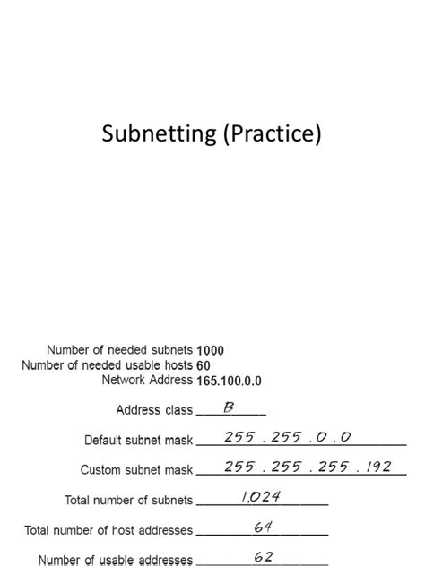 subnetting practice