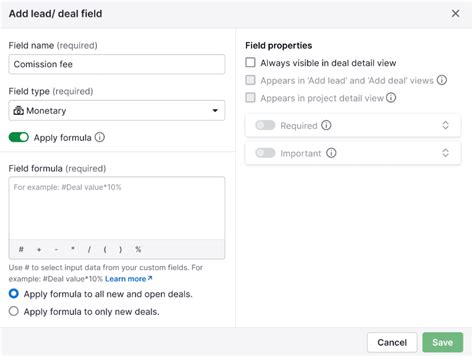 New Formula Custom Fields Calculation 🧮 — Pipedrive Community