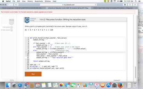 Solved Write Code To Complete Printfactorials Recursive