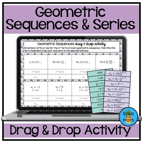 Geometric Sequences And Series Digital Activity Drag And Drop Made By