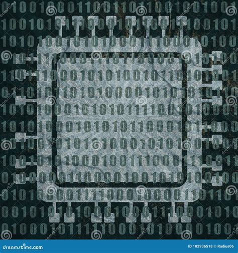 CPU Microprocessor Icon Stock Illustration Illustration Of Digital