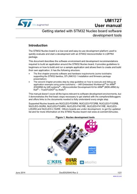 Getting Started With Stm32 Nucleo Board Software Development Tools