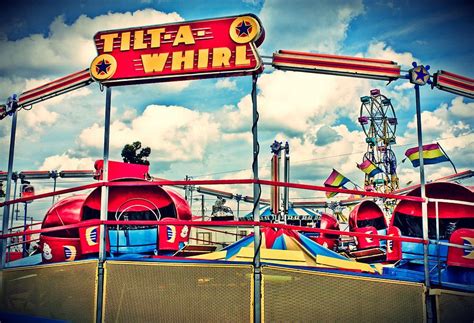 Tilt A Whirl Carnival Rides Riding Amusement Park Rides