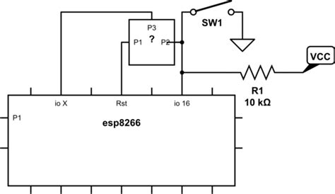 Power Wake Up Esp8266 From Deepsleep With A Button Arduino Stack