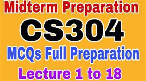 Cs304 Midterm Preparation Spring 2023cs304 Midterm 2023cs304