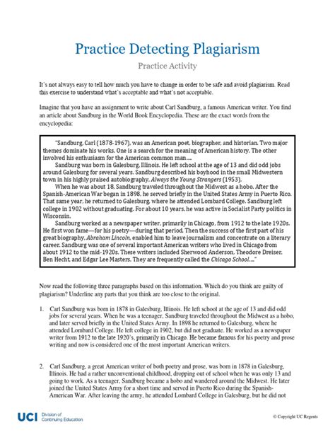 detecting plagiarism activity pdf