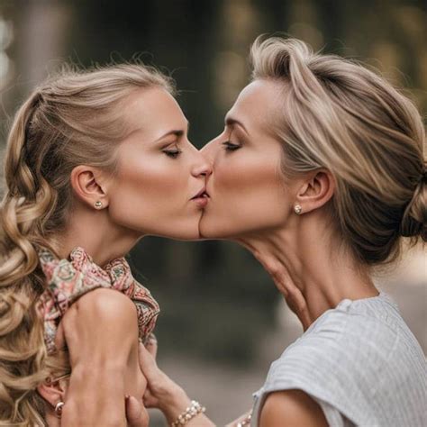Photo Of A Mature Woman Kissing A Young Woman By By Mfst2000 On Deviantart