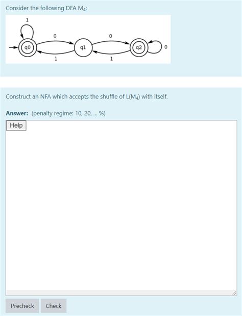 Solved Consider The Following Dfa M4 Construct An Nfa Which