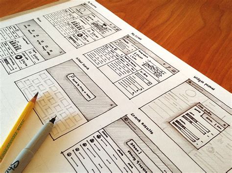 Sketch Wireframes Wireframe Sketches Web Design
