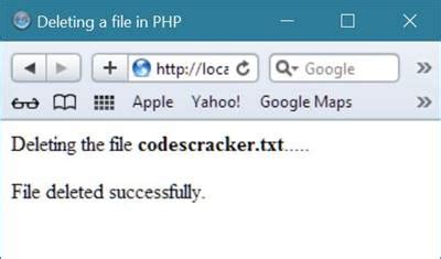 Php Delete File