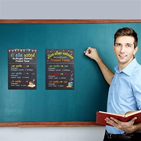 6 Items Spanish Verb Conjugation Posters Spanish Grammar Posters