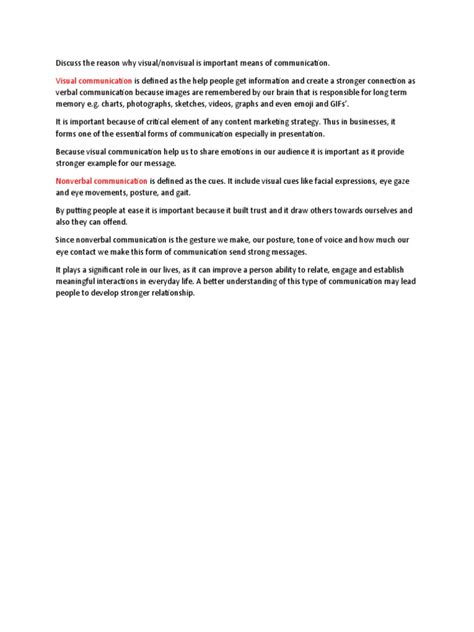 Visual And Non Visual Pdf