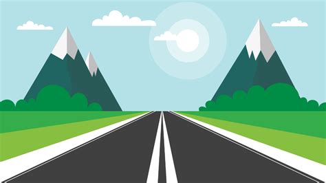 Free Animated Road Background Template To Edit Online