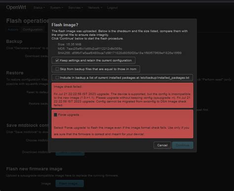 Error Updating Image Check Failedswconfig To Dsa Installing And