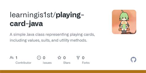 GitHub Learningis St Playing Card Java A Simple Java Class Representing Playing Cards