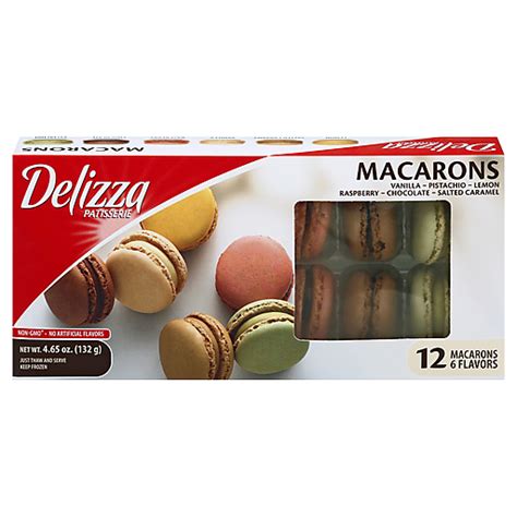 Delizza Patisserie 6 Flavors Macarons 12 Ea Pastry Dough Martins Emerald