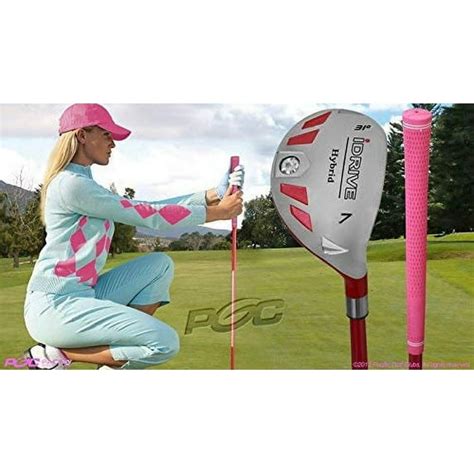 Integra Womens Idrive Golf Club All Ladies Pink Hybrid 7 Lady Flex
