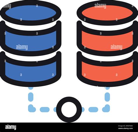 database icon color data storage disc symbol stock vector image and art