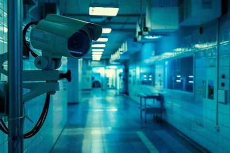 Hightech Research Lab With Surveillance Cameras Ensuring Facility Security And Experiment