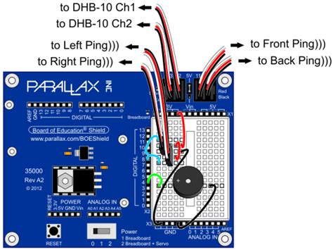 Connect And Test Boe Shield Arlo Ping Sensors Learnparallaxcom